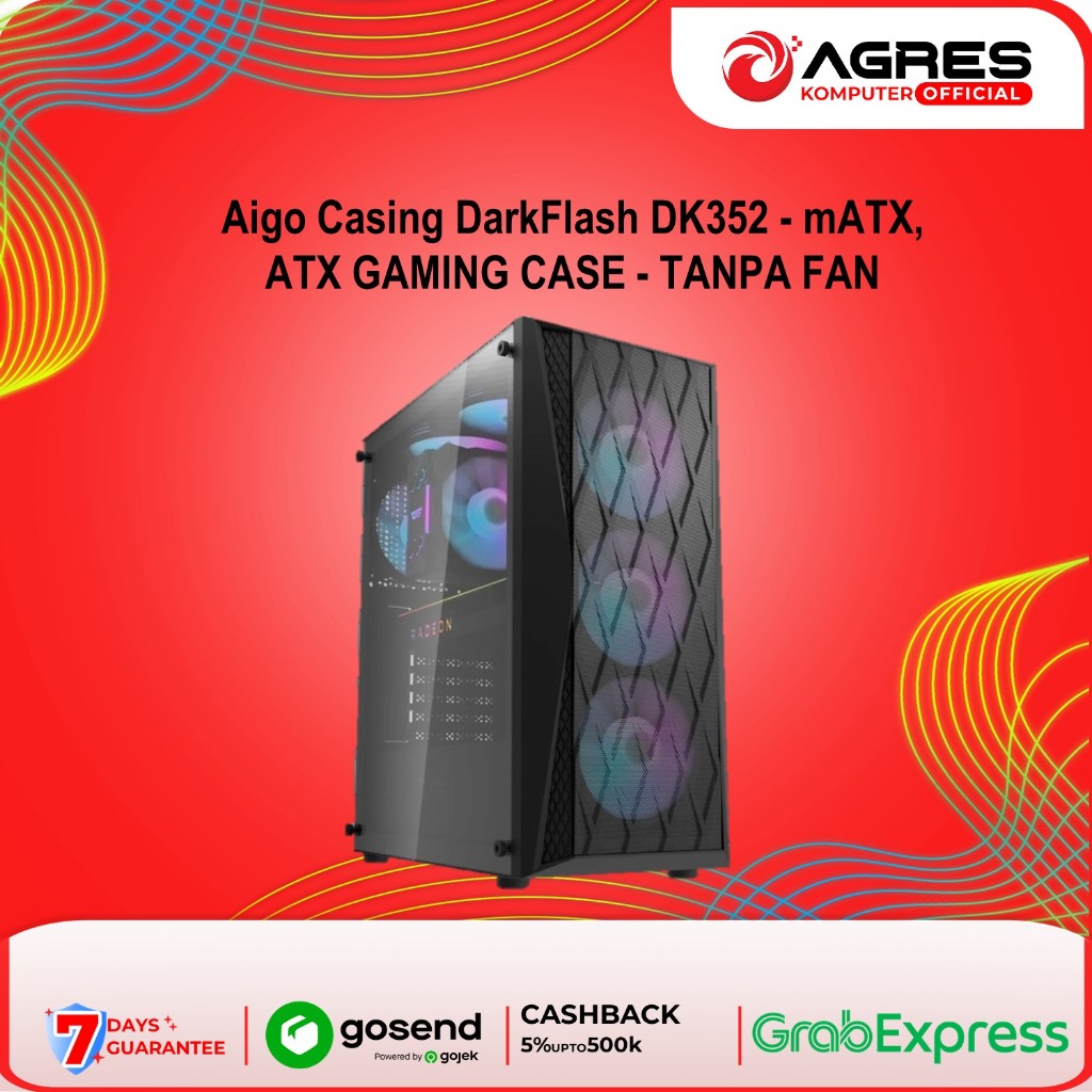 Jual Aigo Casing DarkFlash DK352 - mATX, ATX GAMING CASE - TANPA FAN | Shopee Indonesia