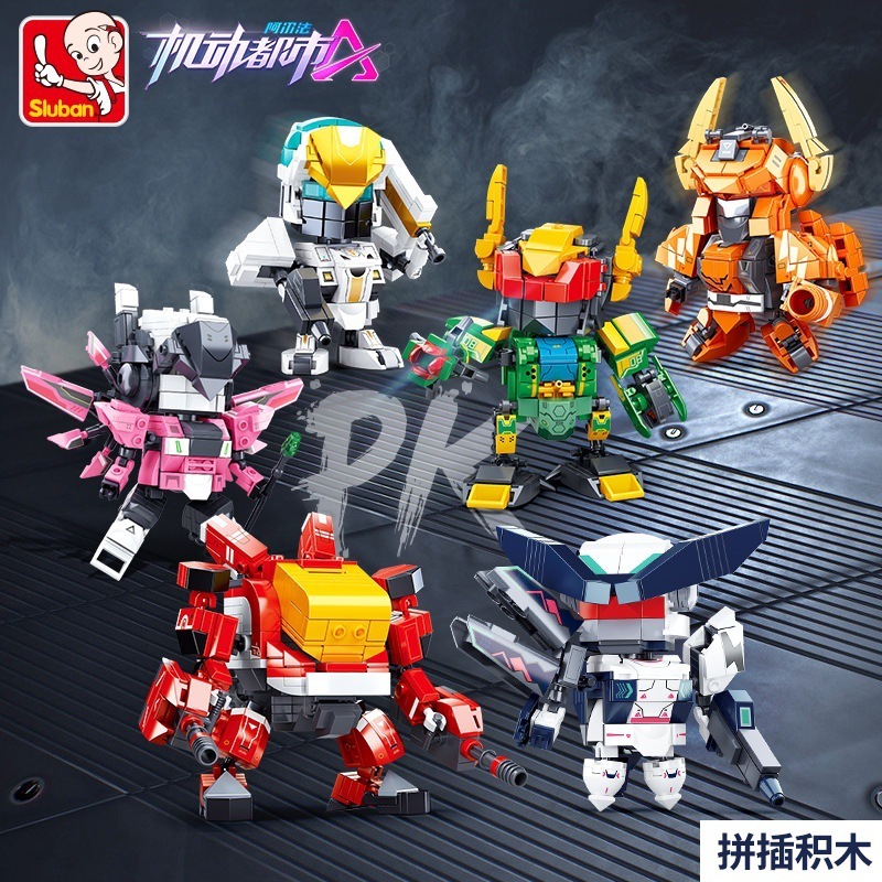 Jual Mainan Brick Sluban Robot Mecha Mini Chibi Series M38-B1007 ...