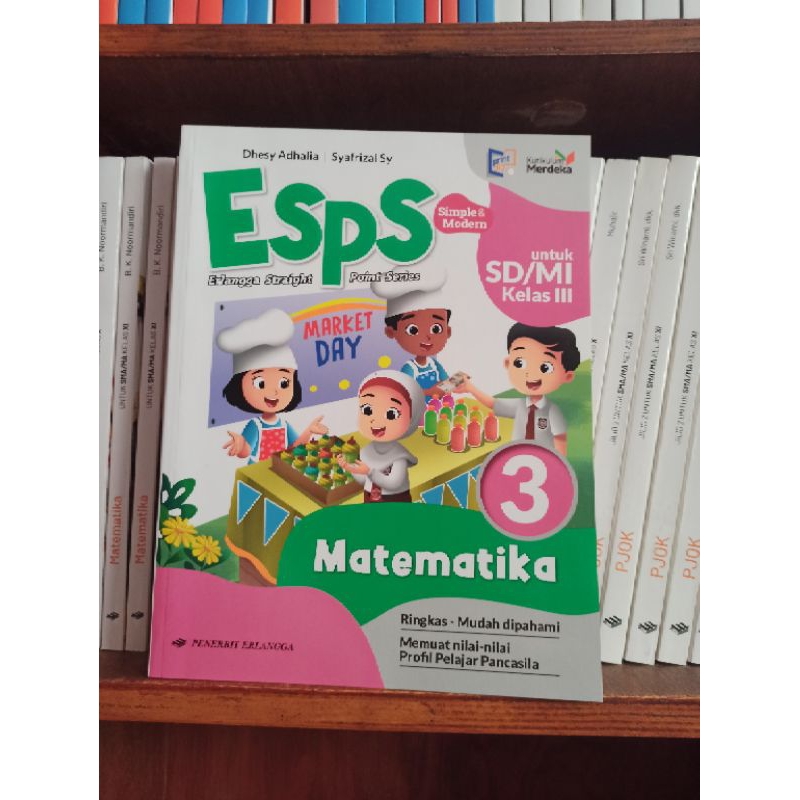 Jual BUKU ESPS MATEMATIKA KELAS 3 SD ERLANGGA KURIKULUM MERDEKA | Shopee Indonesia