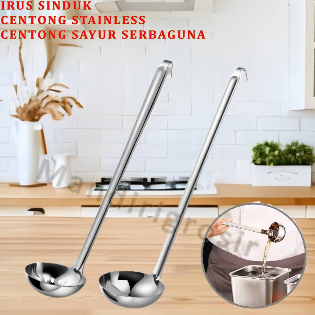 Jual Centong Sup Stainless * Irus Sinduk * Centong Sayur Serbaguna ...
