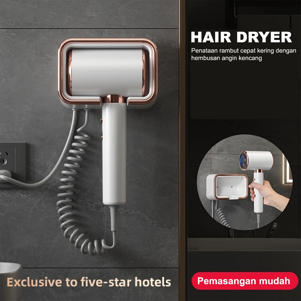 Jual Homeneeds Hair Dryer Hotel Pengering Rambut Hair Protection Tempel ...