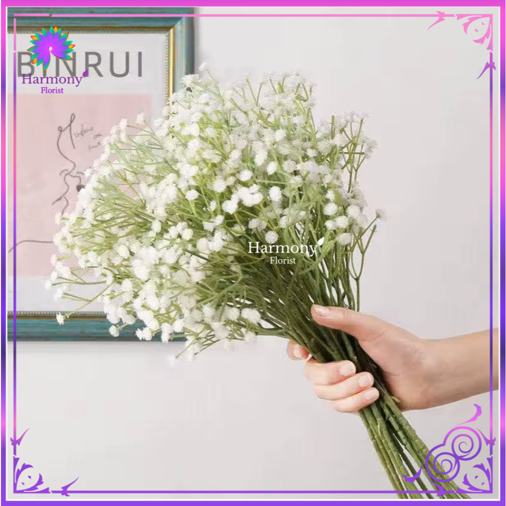 Jual Preserved Real Touch Premium Baby's Breath Gypsophila Bunga Kering ...