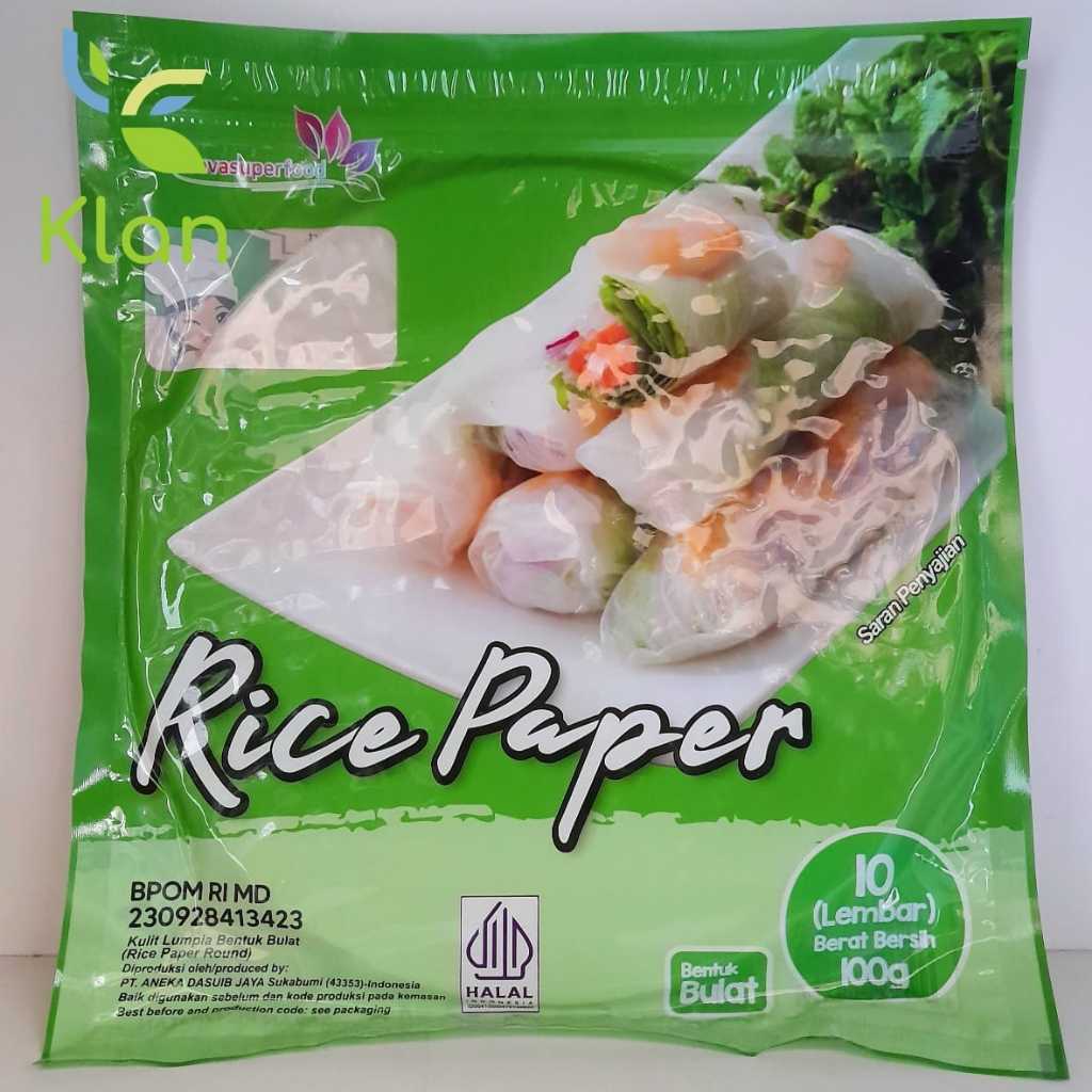 Jual JAVA RICE PAPER BULAT 100GR (ISI 10)/ RICE PAPER BULAT | Shopee Indonesia