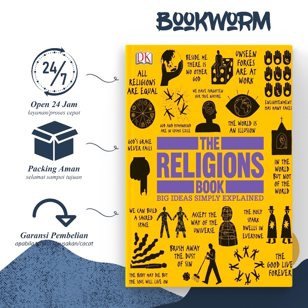 Jual The Religions Book: Big Ideas Simply Explained (English) | Shopee ...