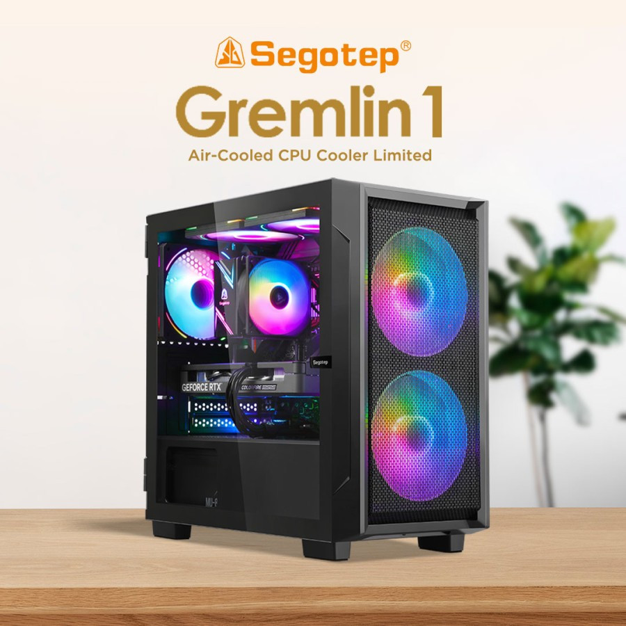 Jual SEGOTEP GREMLIN 1 BLACK MICRO ATX MINI TOWER PC CASE CASING GAMING ...