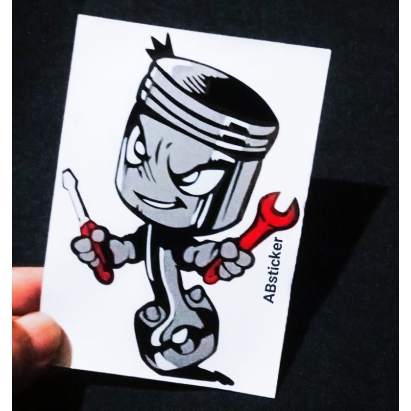 Jual Stiker PISTON sticker motor cutting | Shopee Indonesia