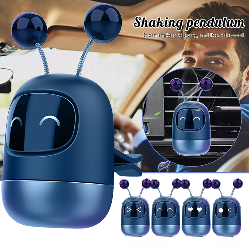 Jual Mobil Aromatherapy Air Freshener Car Aroma Diffuser Interior Decoration Creative Cute Robot ...