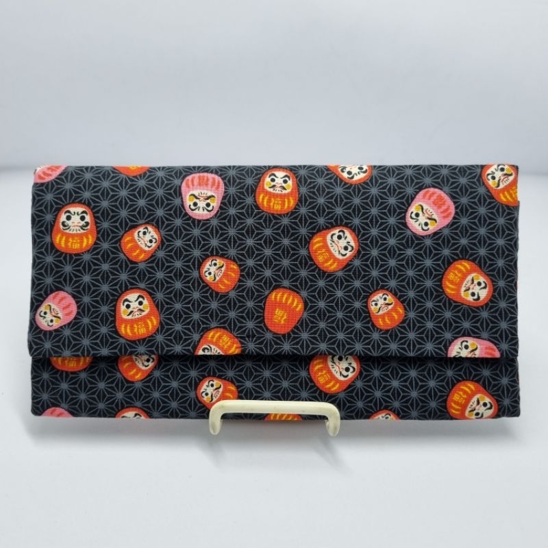 Jual HANDMADE JAPANESE LONG WALLET COTTON FABRIC DARUMA HITAM SW-53 ...