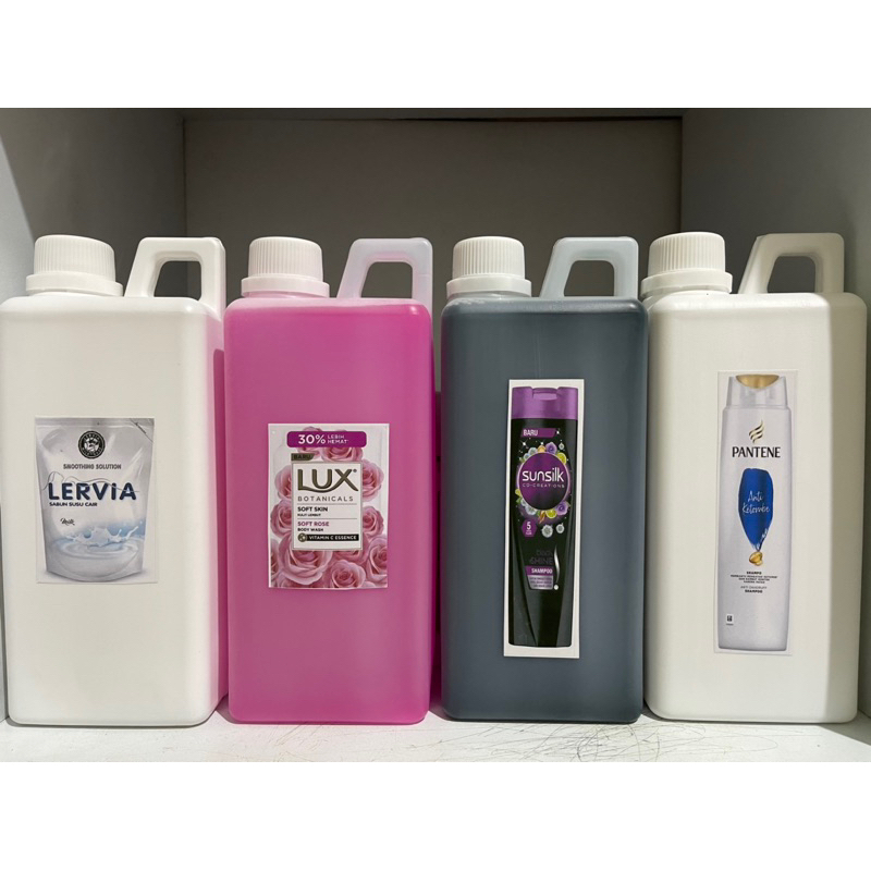 Jual SABUN MANDI & SAMPO REPACK 1LITER (NO STICKER) | Shopee Indonesia
