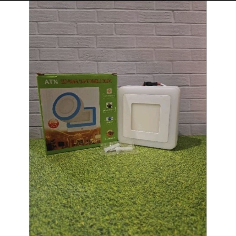 Jual lampu ob panel LED ATN 2 warna putih kuning/putih biru segi ...