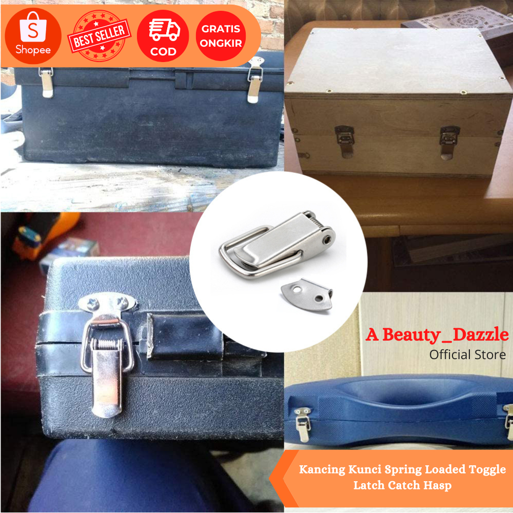 Jual Kancing Kunci Spring Loaded Toggle Latch Catch Hasp - Pengait ...