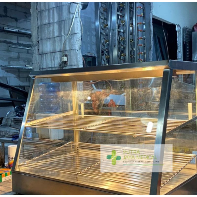 Jual Etalase Chicken Display / Food Warmer Stainless / Showcase Warmer ...