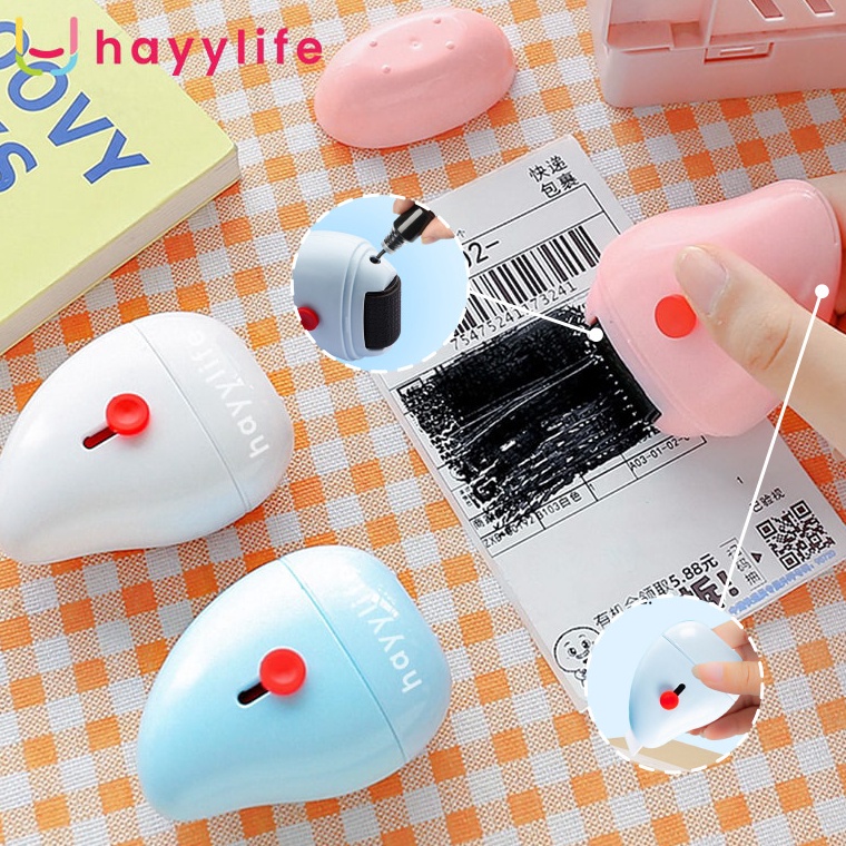 Jual HAYYLIFE Roller Stamp 2 In 1 Stempel Pelindung Rahasia Melindungi ...