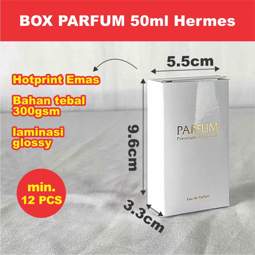Jual Dus Parfum Box Parfum Kemasan Parfum 50 ml bisa semua jenis botol ...