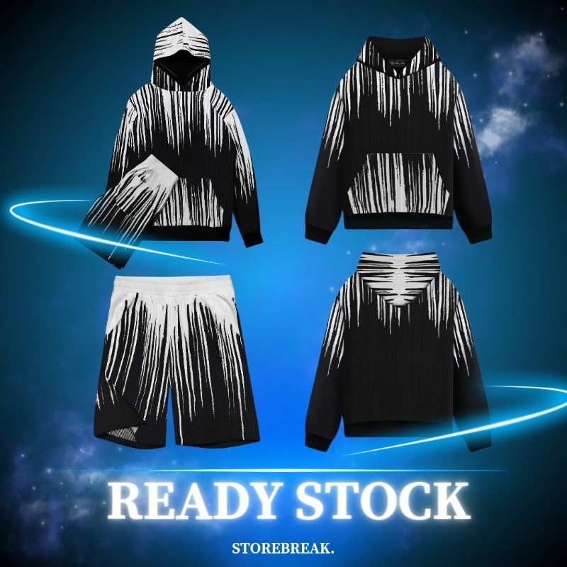 Jual [100% ORIGINAL] RUCAS TAILOR "D'Rise Of Textured" Hoodie Short ...
