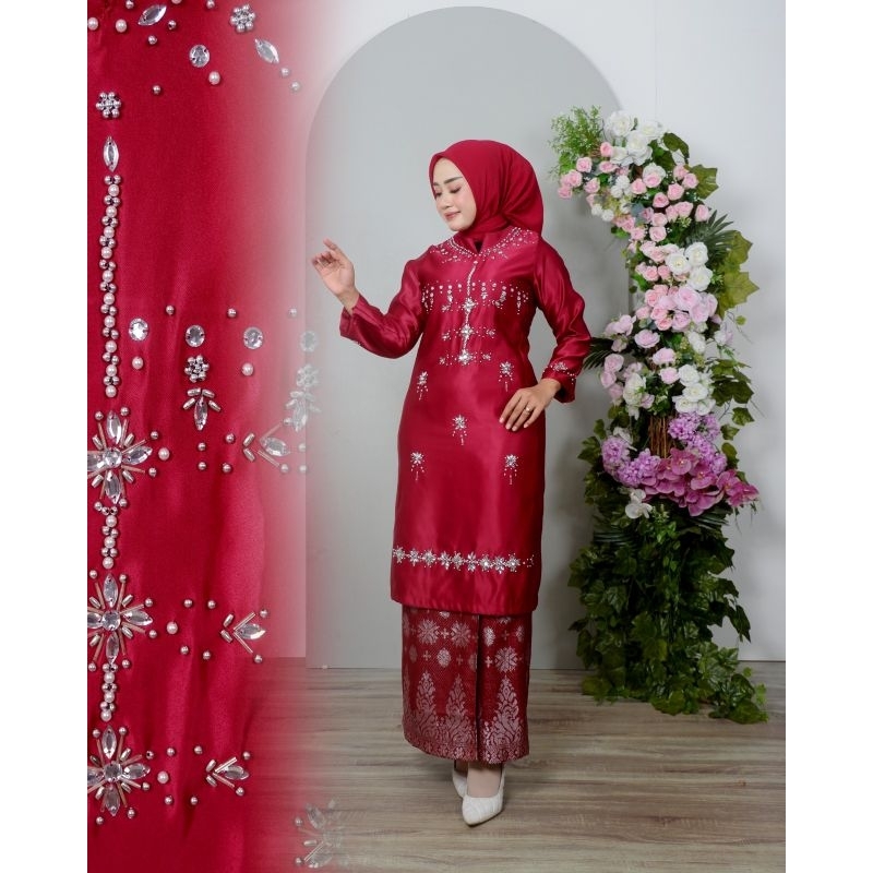 Jual BAJU KURUNG MELAYU BASIBA PAYET||SETELAN ROK KEBAYA PAYET||BAJU KURUNG PAYET||SERAGAM ...