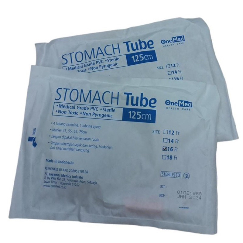 Jual Onemed Stomach Tube PVC / Mas Selang / NGT/ Selang Makan - Panjang ...