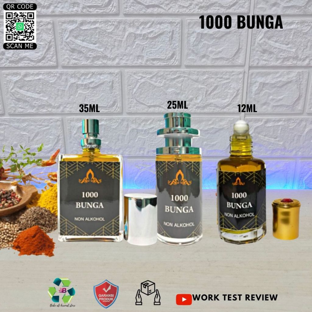Jual Parfum Seribu Bunga Minyak Arab Saudi Murni Non Alkohol1000 bunga ...