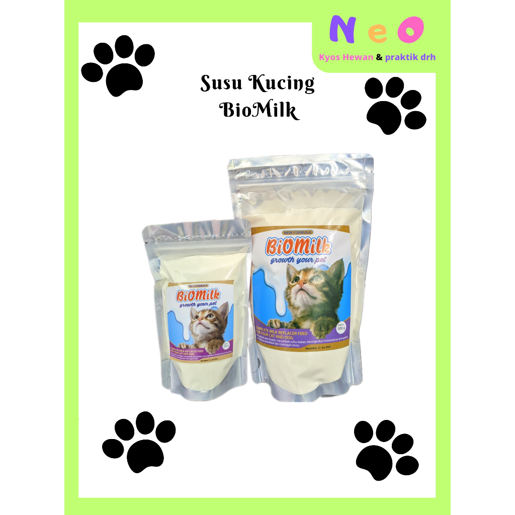 Jual Susu Kucing BioMilk 100 gr & 300 gr | Shopee Indonesia