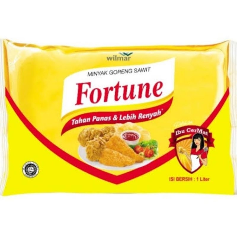 Jual Fortune Minyak Goreng 1 Liter / Cooking Oil Kemasan Pouch Berat 1 ...