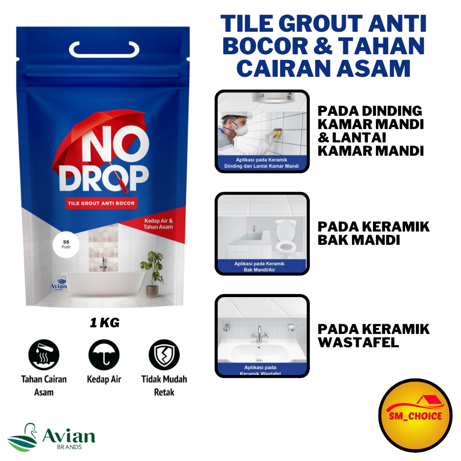 Jual NO DROP PENGISI NAT ANTI BOCOR NODROP PENGISI NAD NO DROP TILE ...