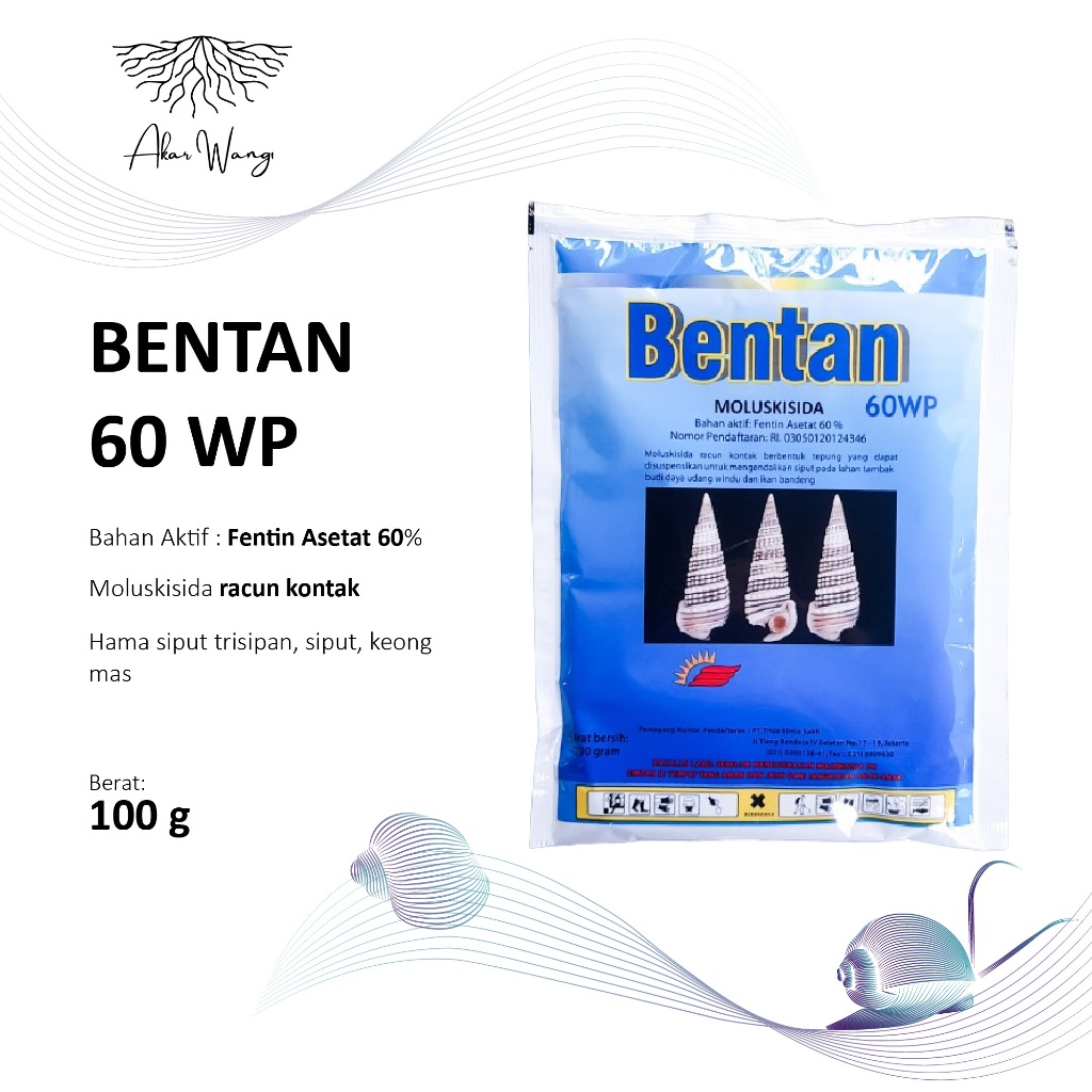 Jual BENTAN 60 WP 100 G PEMBASMI KEONG SAWAH | Shopee Indonesia