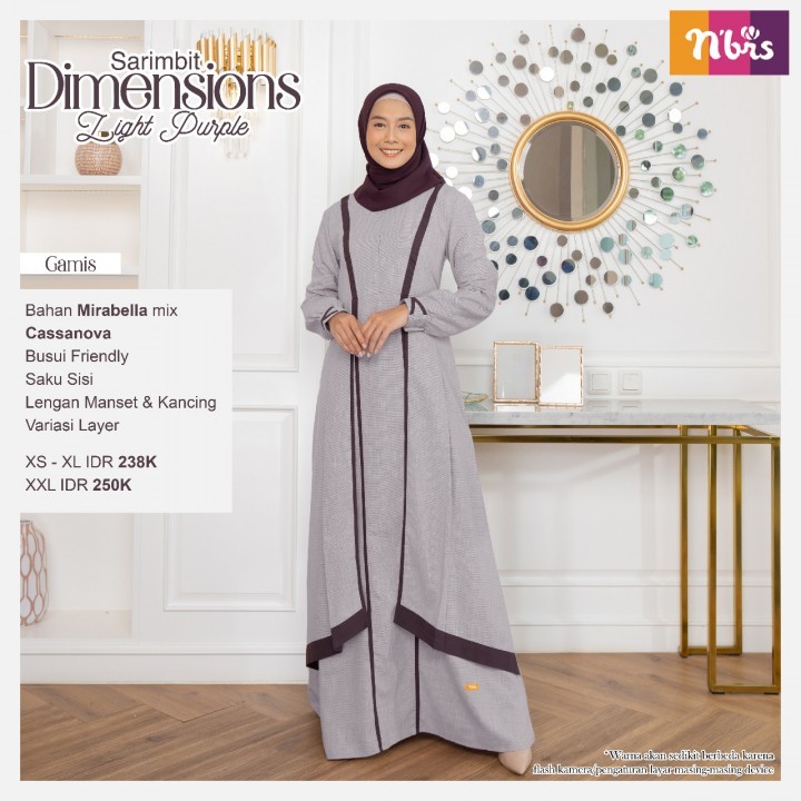 Jual NIBRAS DIMENSION UNGU GAMIS Terbaru Gamis Wanita Dewasa Modern ...