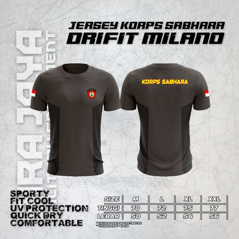 Jual Kaos Sabhara/Kaos Korps sabhara Bahan Dryfit milano/Kaos Jersey ...