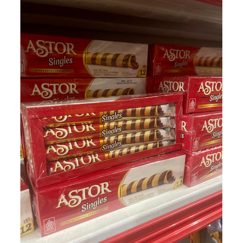Jual Astor Wafer Stick Singles 12pcs / 18gr | Shopee Indonesia