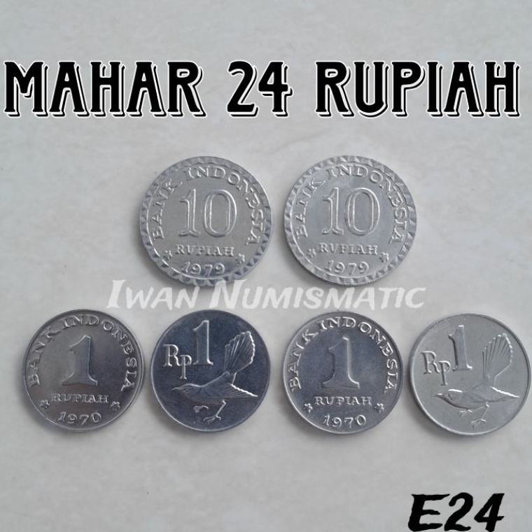 Jual Paket Mahar Nikah Uang Koin Kuno 24 Rupiah ART C2B7 | Shopee Indonesia