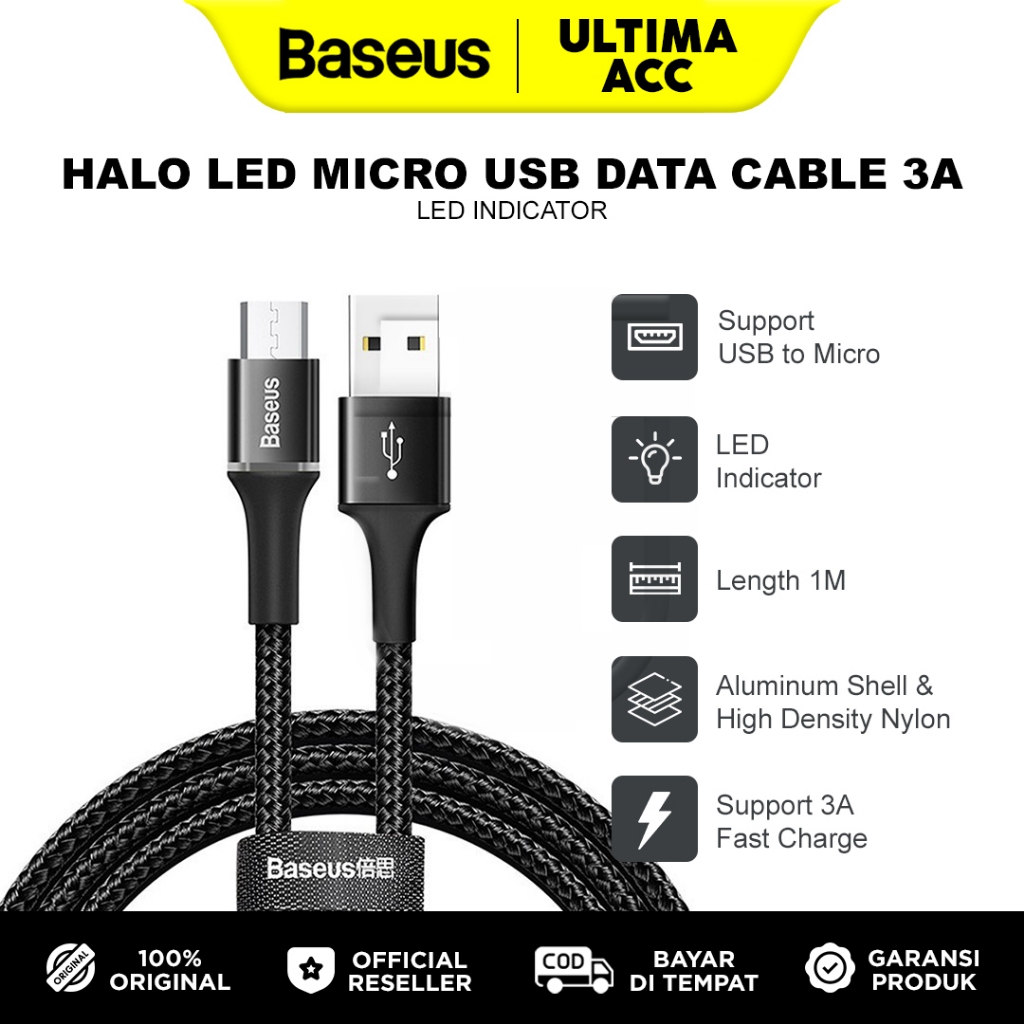 Jual BASEUS Kabel Data Fast Charging Micro USB Kabel Data Android ...