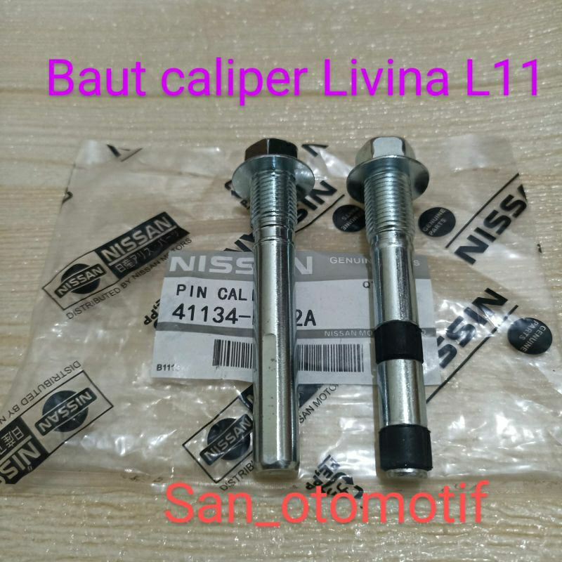 Jual pin kaliper / baut kaliper Caliper pin Nissan grand Livina 1set 2pc | Shopee Indonesia