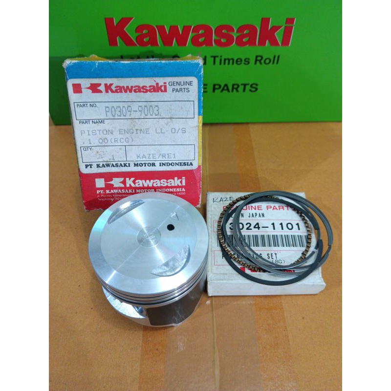 Jual seher kaze, piston + ring piston Kawasaki Kaze OS.100 | Shopee ...