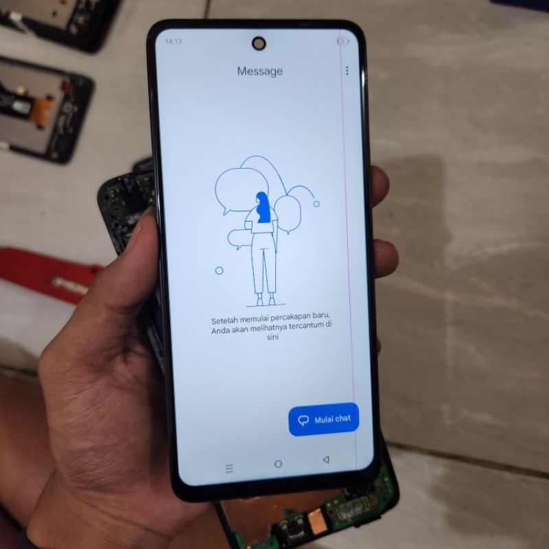 Jual LCD TOUCHSCREEN FULLSET + FRAME TECNO SPARK 20C BG7 MINUS ORIGINAL COPOTAN | Shopee Indonesia