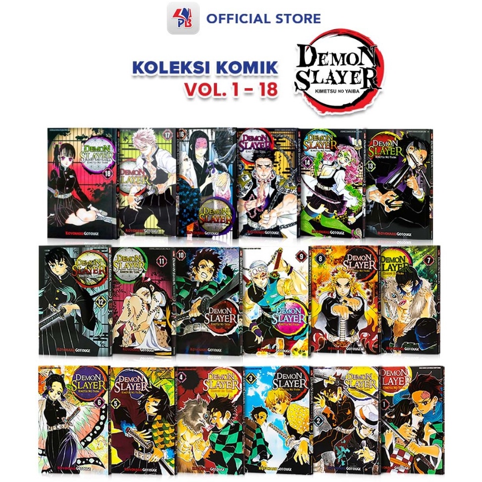 Jual Komik Anime Serial Demon Slayer Kimetsu No Yaiba Volume 1 Sampai ...