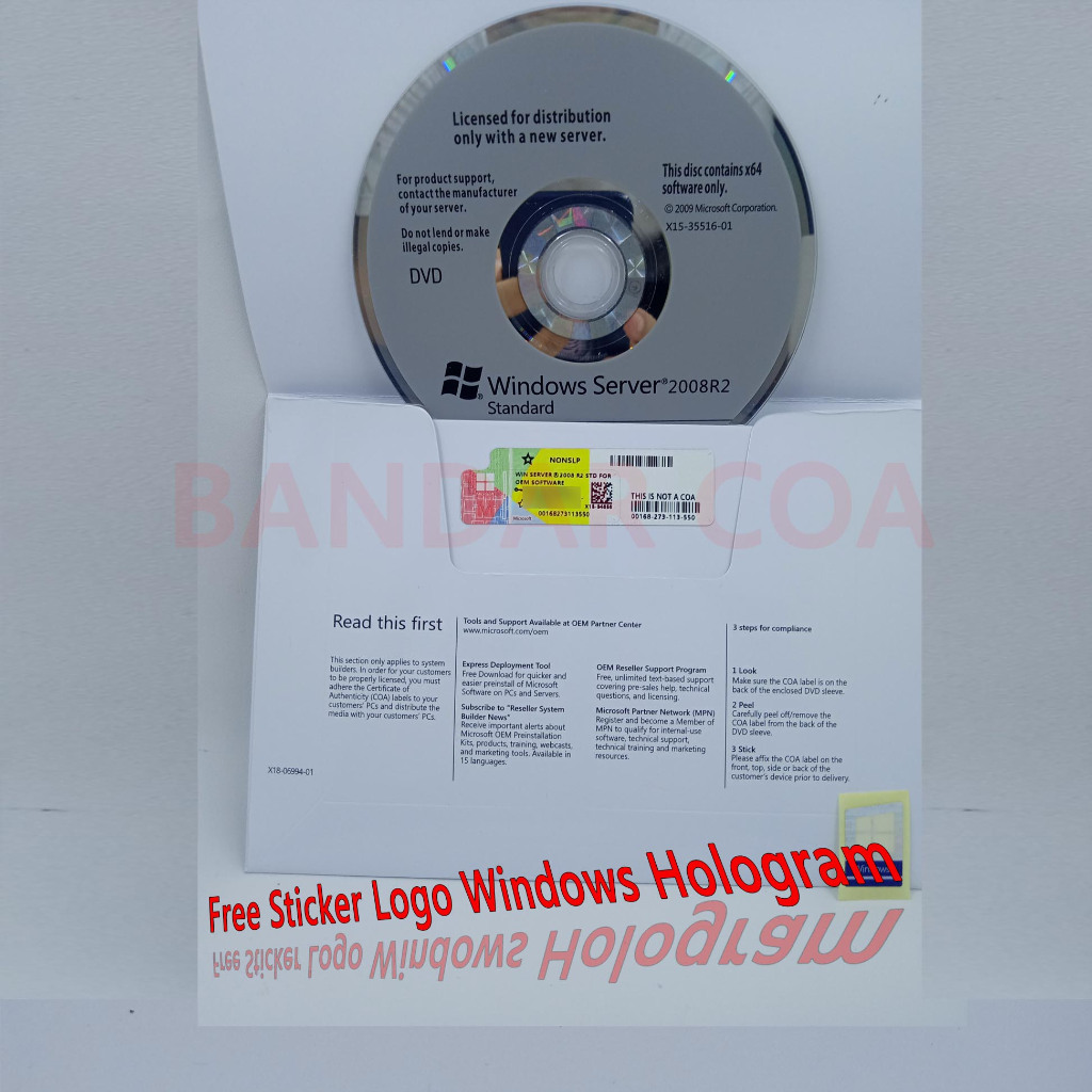Jual Windows Server 2008 R2 Standard - Full Pack 64 Bit Original ...