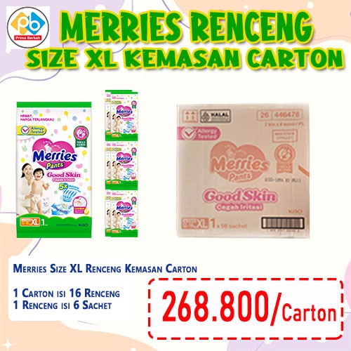 Jual Merries XL Renceng Kemasan Carton | Shopee Indonesia