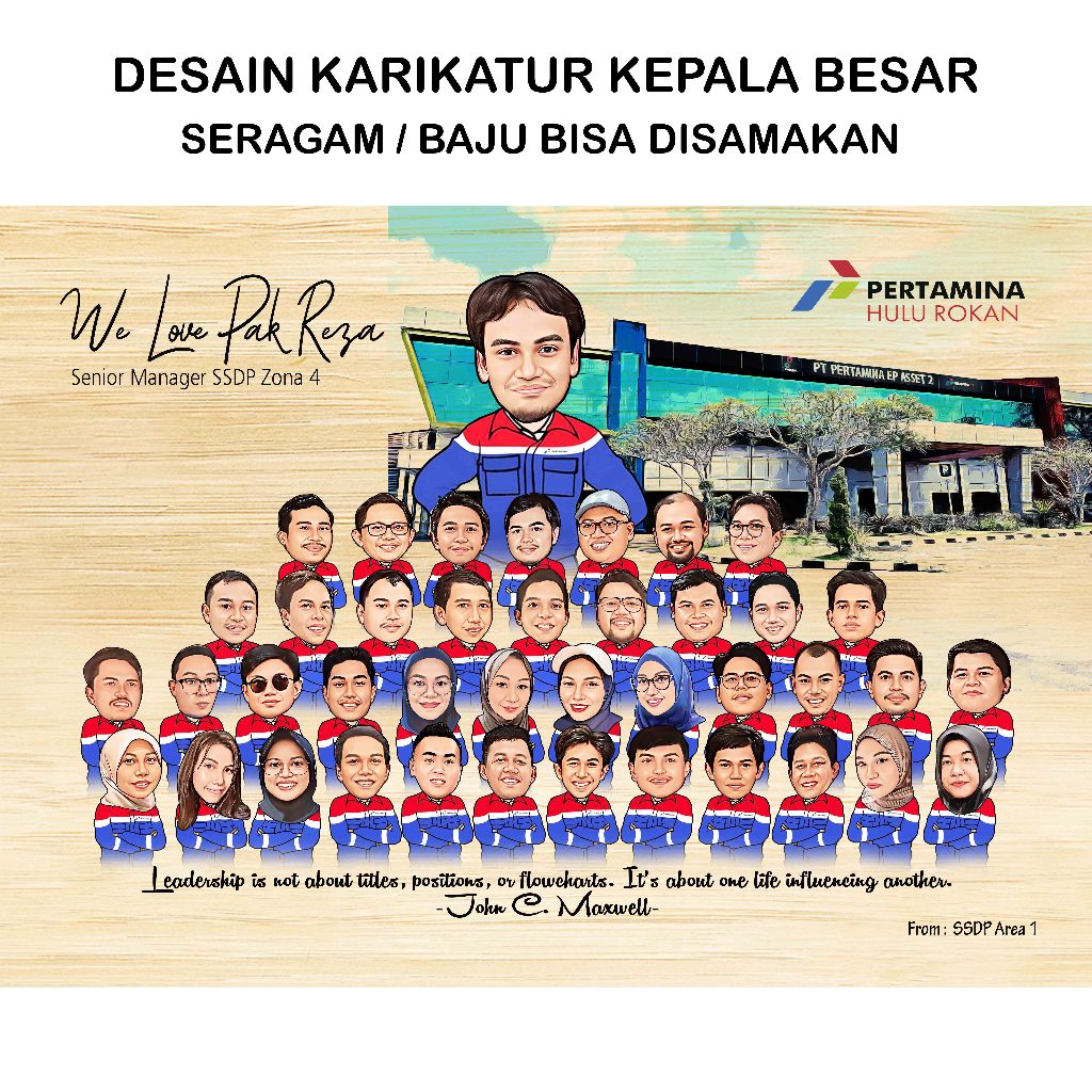 Jual Desain Karikatur Digital Hadiah Kado Perpisahan Farewell Pensiun ...