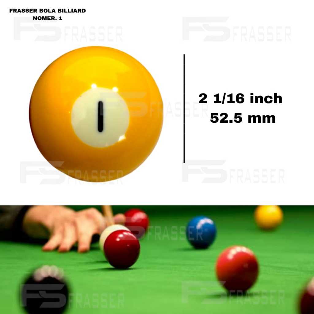 Jual Frasser Gaco Biliar Bola Gaco Billiard White Cue Ball Billiard Cue ...