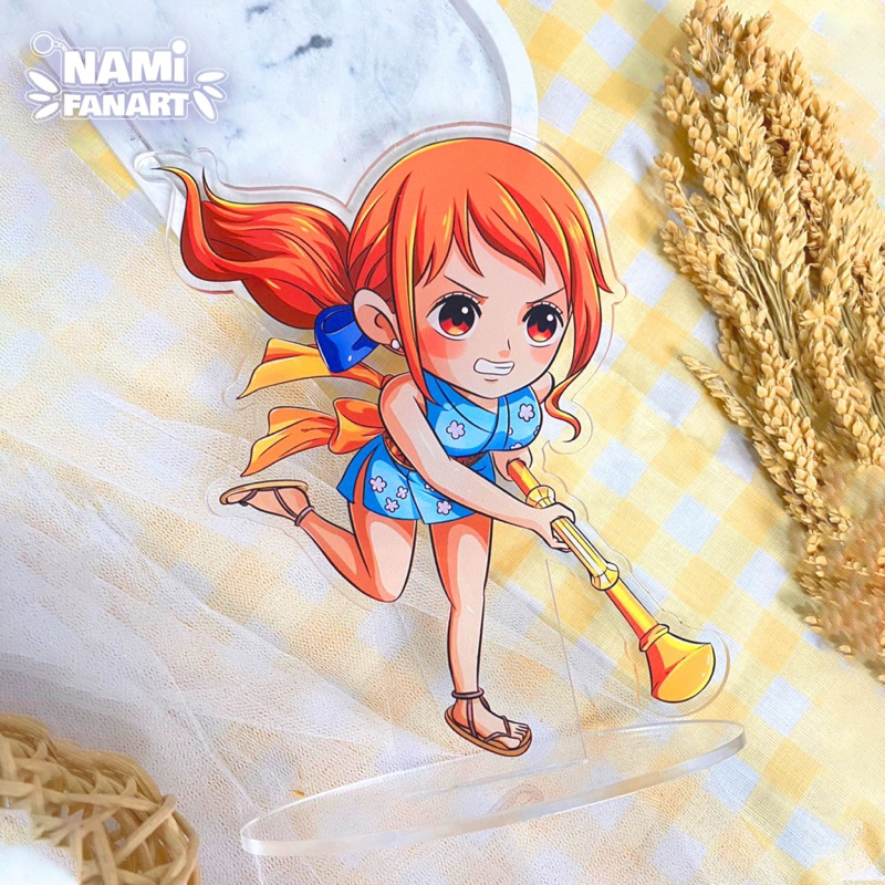 Jual One Piece Nami Tongkat Standee Standing Akrilik Anime Merchandise ...