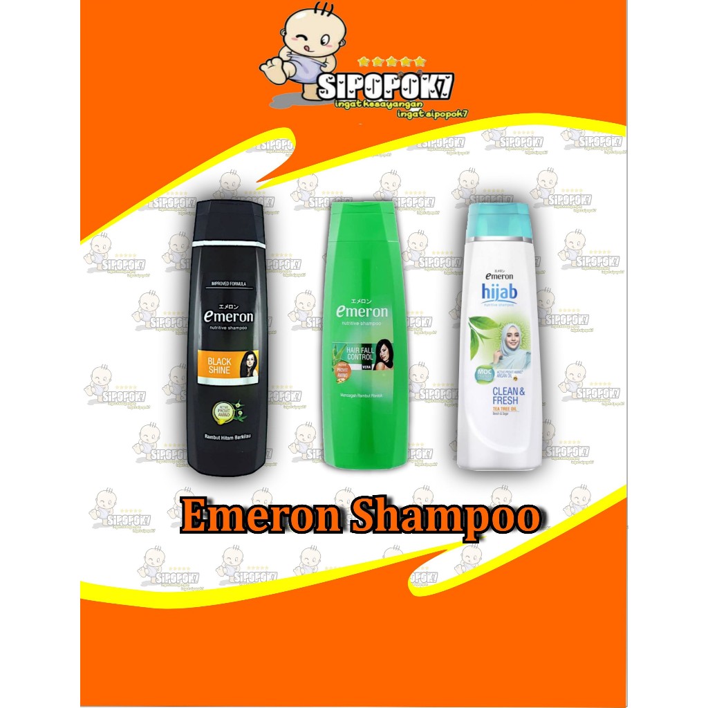 Jual EMERON SHAMPOO HIJAB CLEAN FRESH HAIR FALL BLACK SHINE 170ML 170 ...