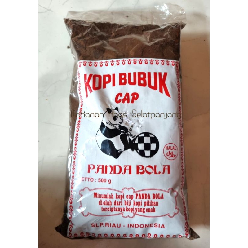 Jual Kopi Bubuk Cap Panda Bola 500gram Khas Selatpanjang | Shopee Indonesia