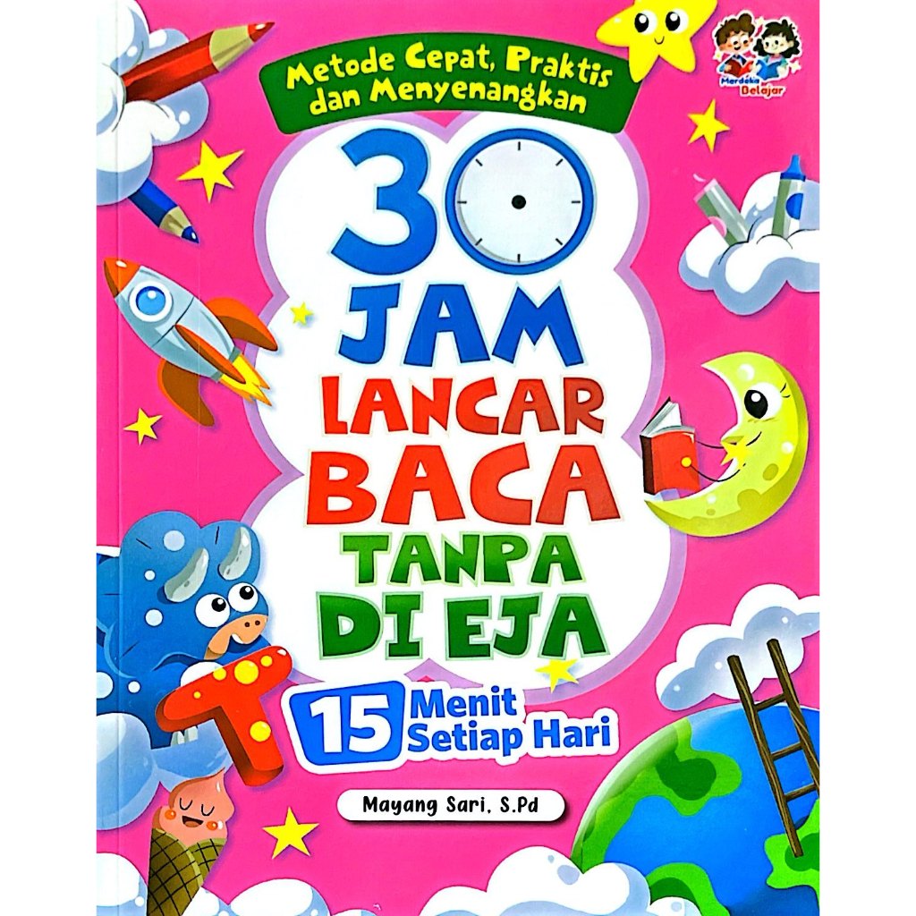 Jual 30 JAM LANCAR BACA TANPA DI EJA KURIKULUM MERDEKA (FREE GIFT ...