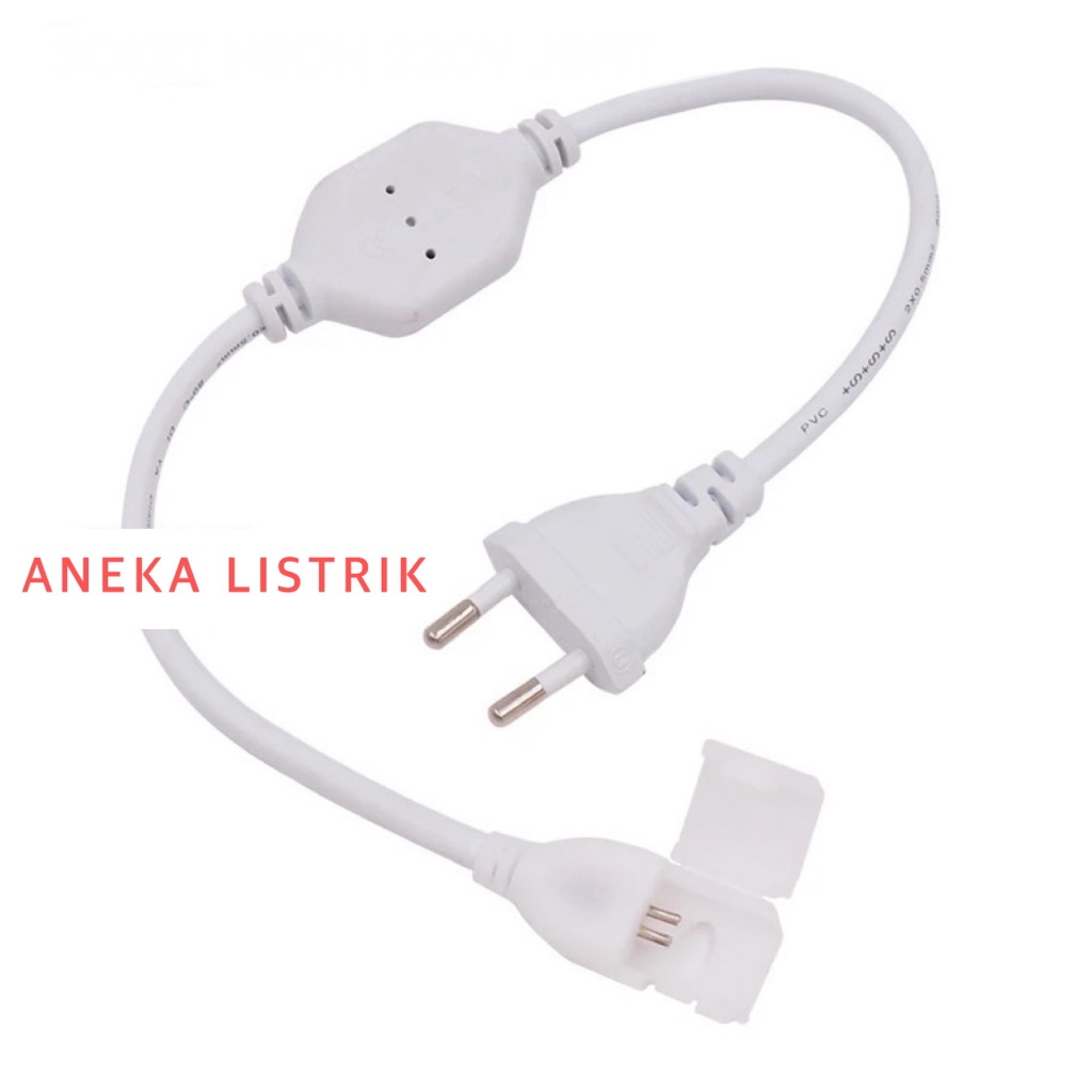 Jual SOKET COLOKAN STRIPS LAMPU 5050 220V ADAPTOR LAMPU STRIP SELANG ...