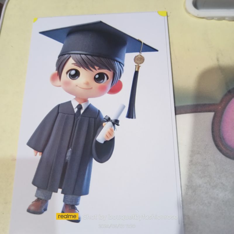 Jual BUCKET WISUDA TOPPER KARAKTER PRINTING BUKET TOPPER WISUDA ...