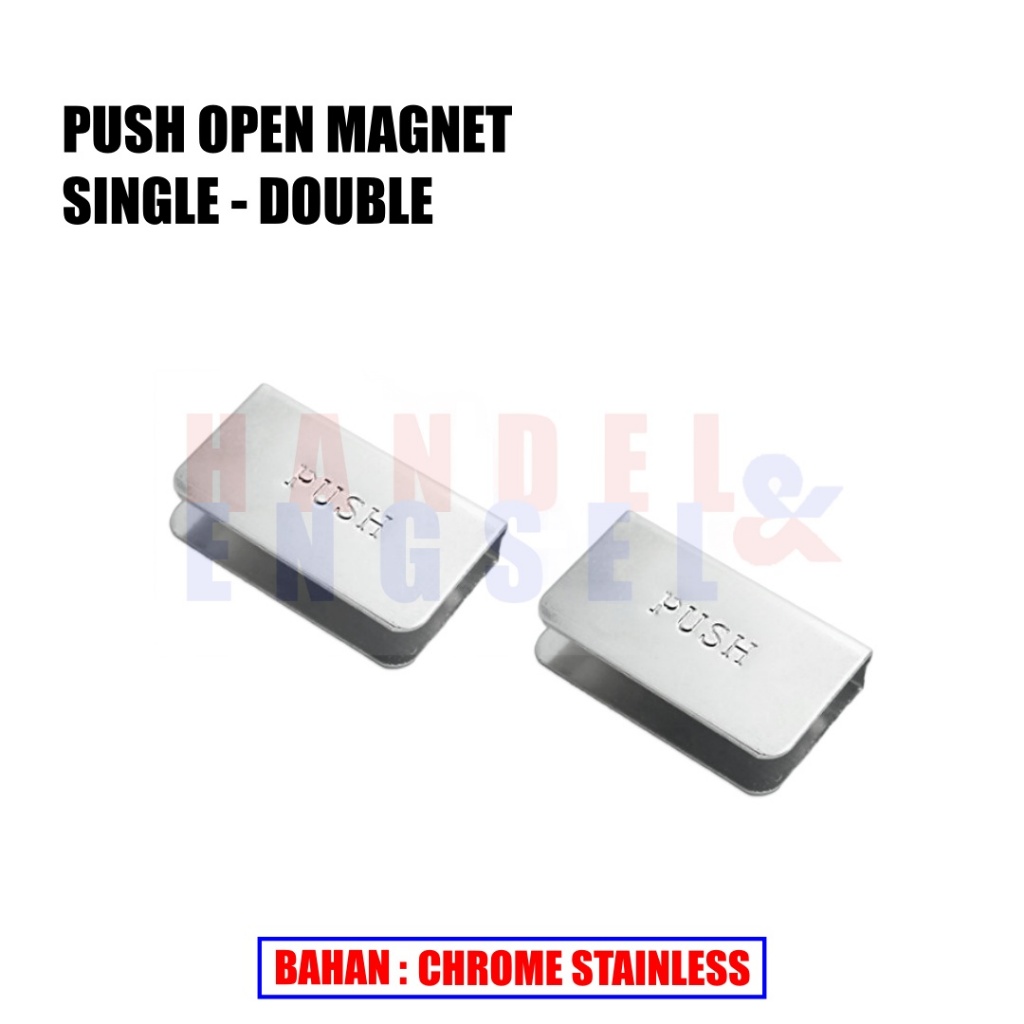 Jual Push Open Magnet Singel dan Double / Engsel Jepit Kaca / Push to ...