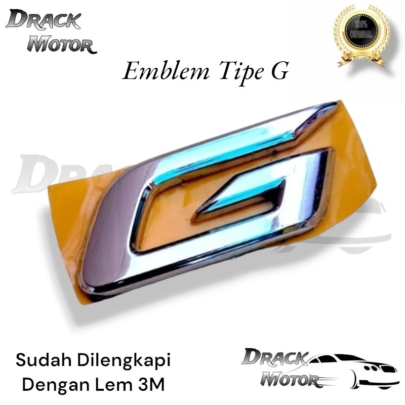 Jual EMBLEM G ORIGINAL // EMBLEM TULISAN TIPE-G ORIGINAL SATUAN ...