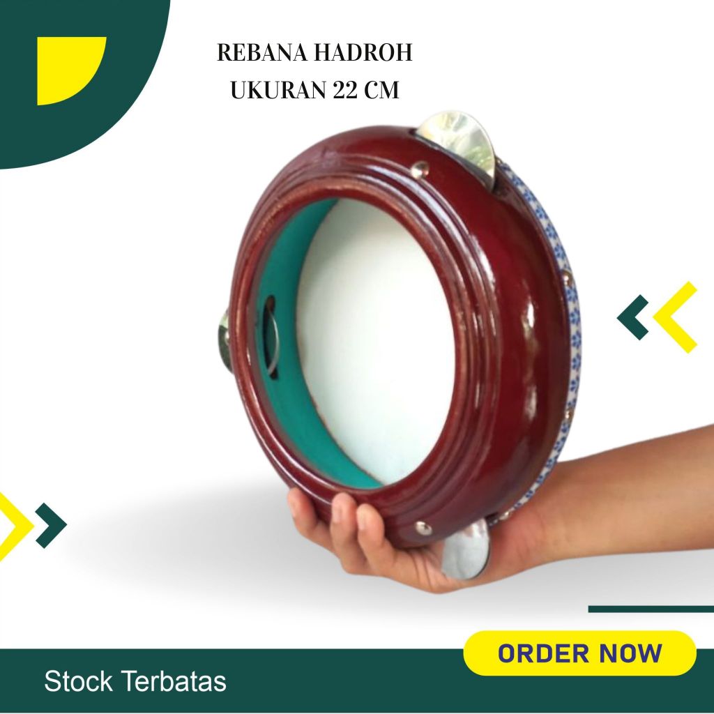 Jual Rebana kayu mangga mainan ukuran 22cm rebana mainan kotek kencreng ...