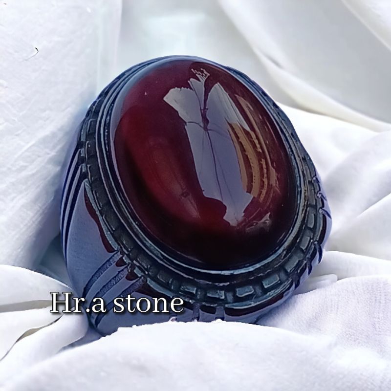 Jual CINCIN BATU YAMAN API KECUBUNG ASLI RING TITANIUN | Shopee Indonesia