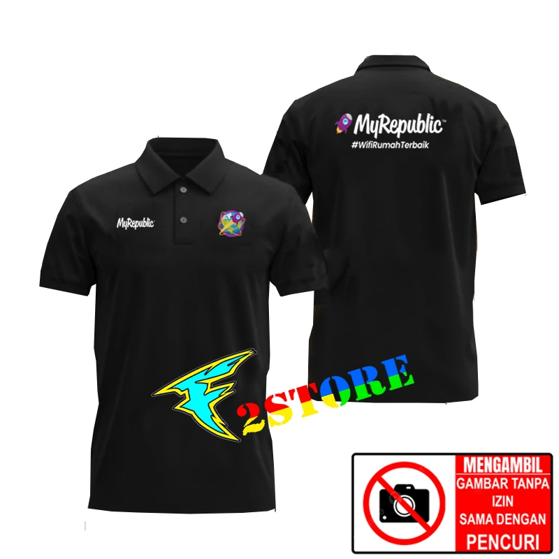 Jual BAJU KAOS KERAH MODEL POLO MY REPUBLIC INTERNET WIFI RUMAH TERBAIK ...